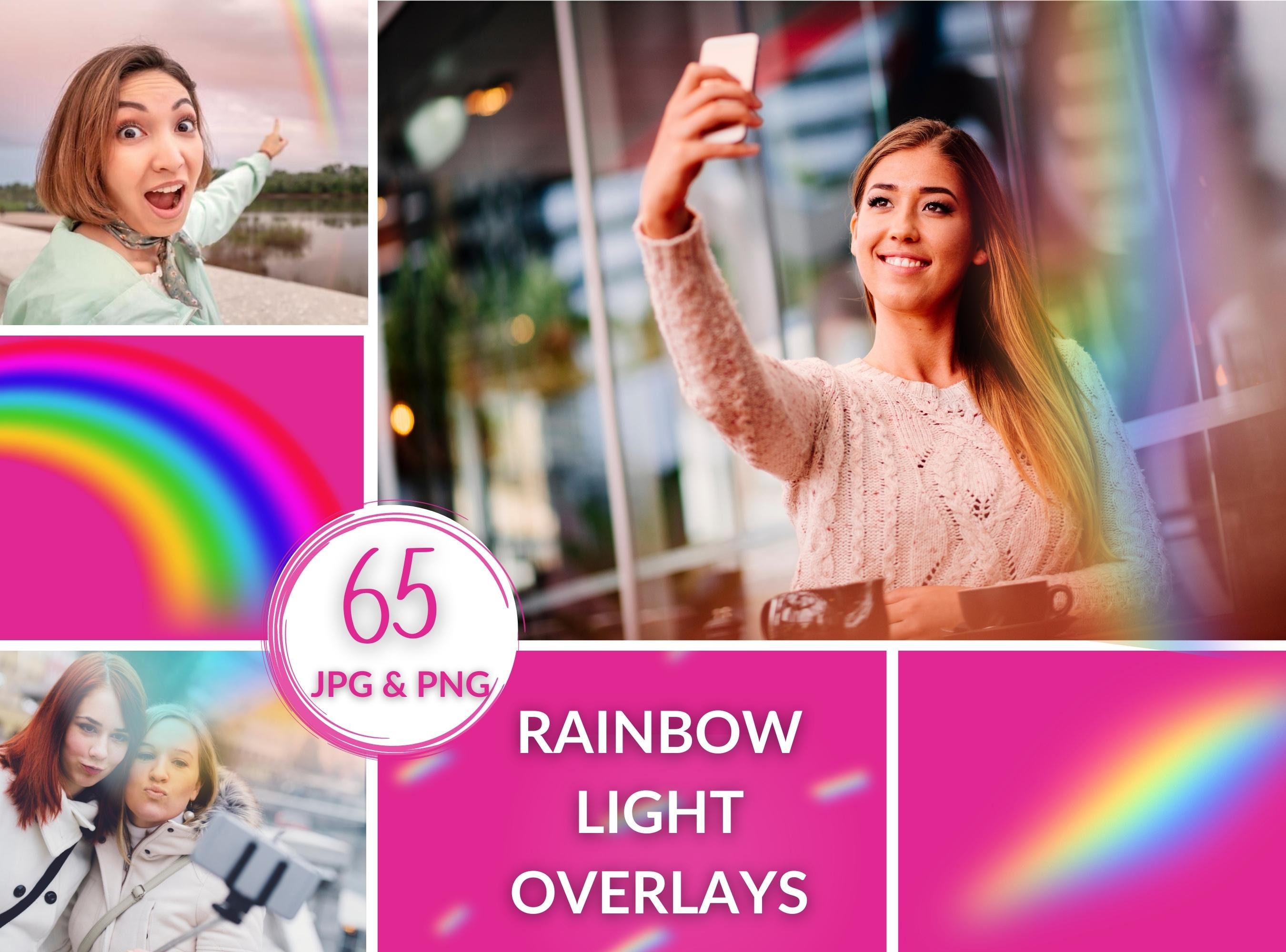 Rainbow Light Overlays Crystal Light Overlays Rainbow Light - Etsy