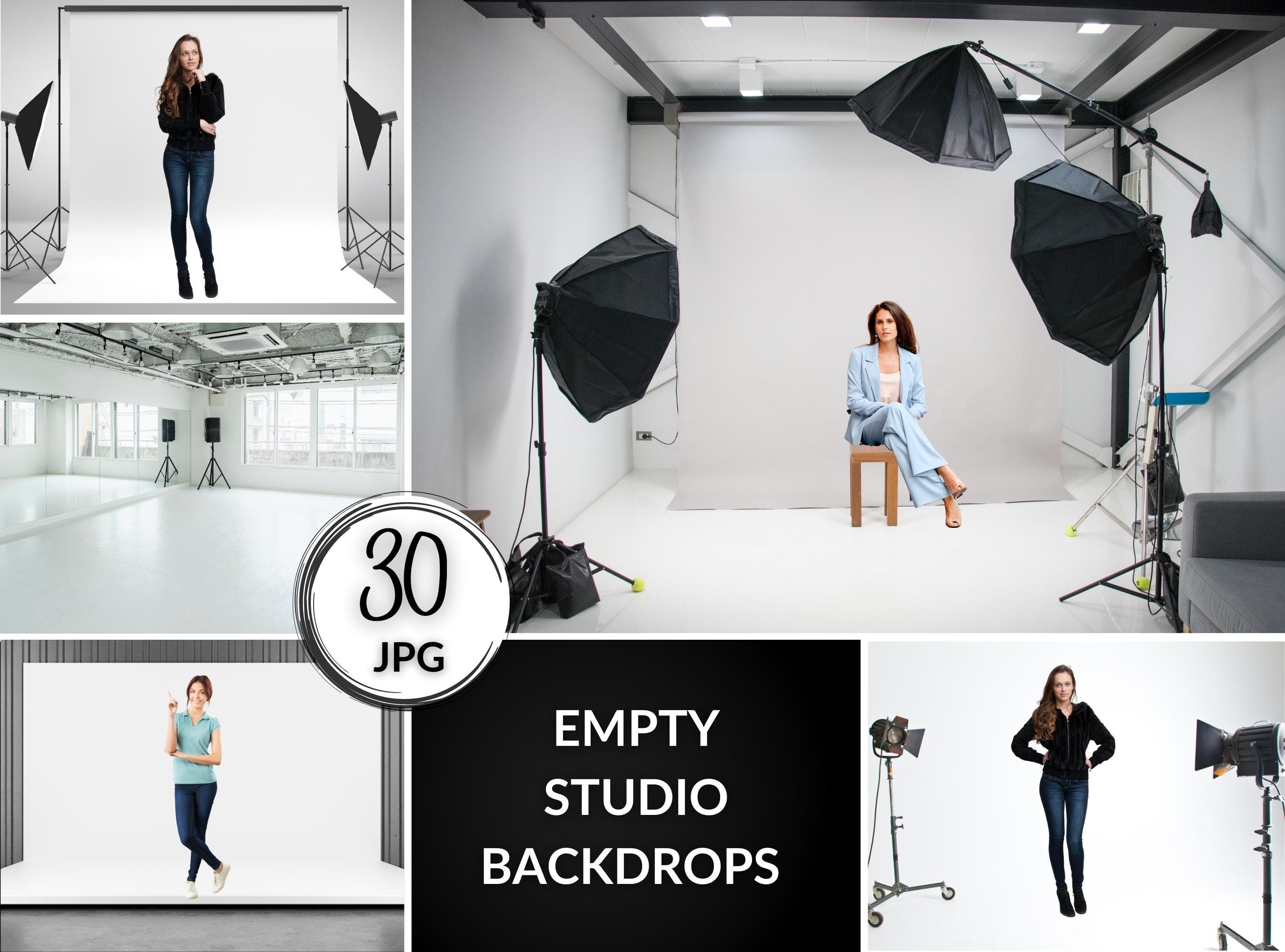 30 Empty Studio Backdrops, Stage for Photography, Film Shooting ...