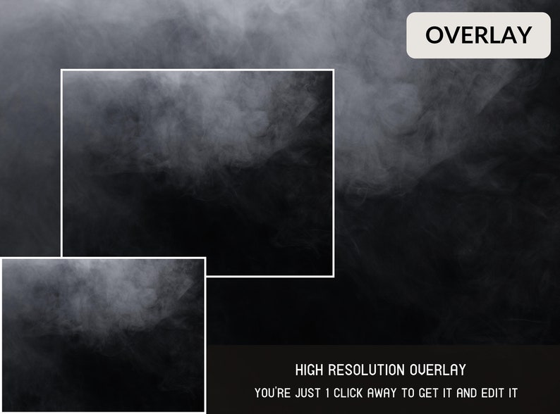 White Fog and Smoke Overlays, Mist Textures for Photoshop,realistic ...