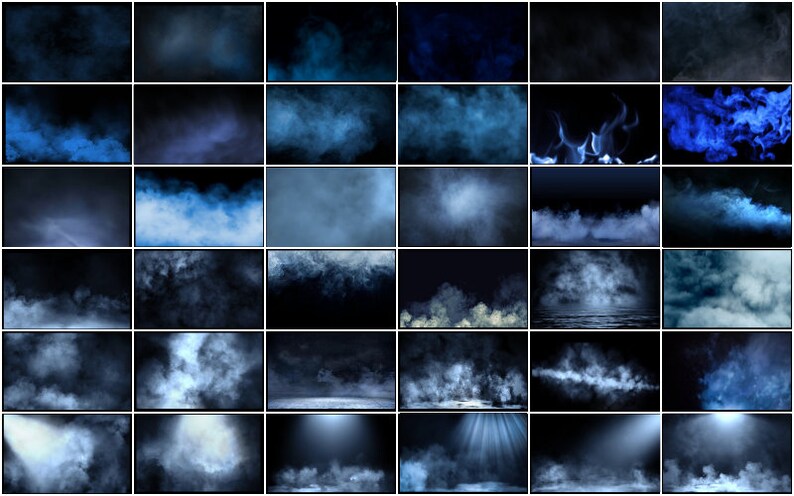 108 Fog and Smoke Overlays, Mist Textures for Photoshop, 36 FREE Red ...