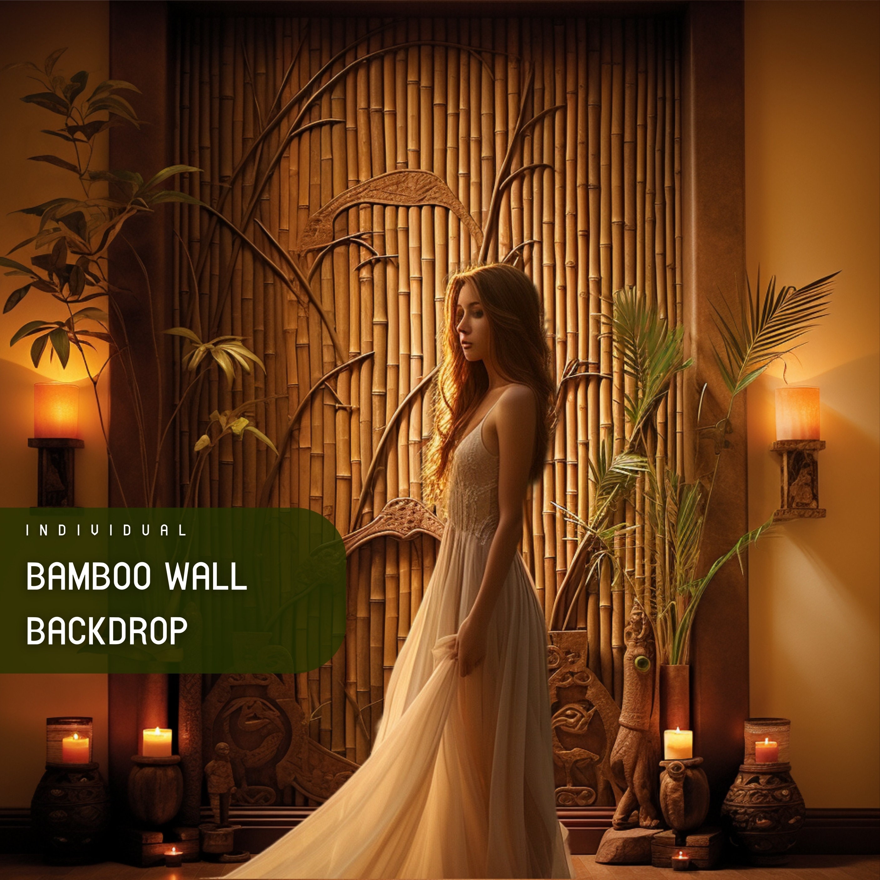 Maternity Backdrop, Bamboo Wall Backdrop, Luxury Backdrop, Anniversary ...