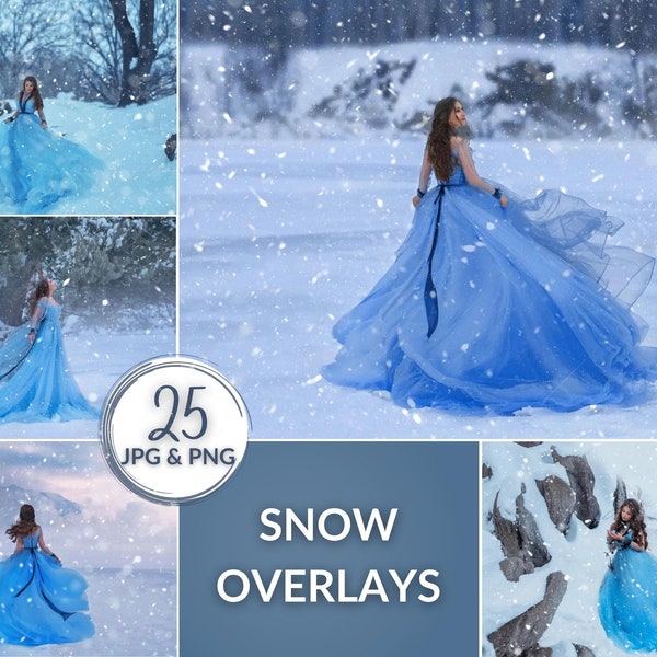 Snow Overlay - Etsy