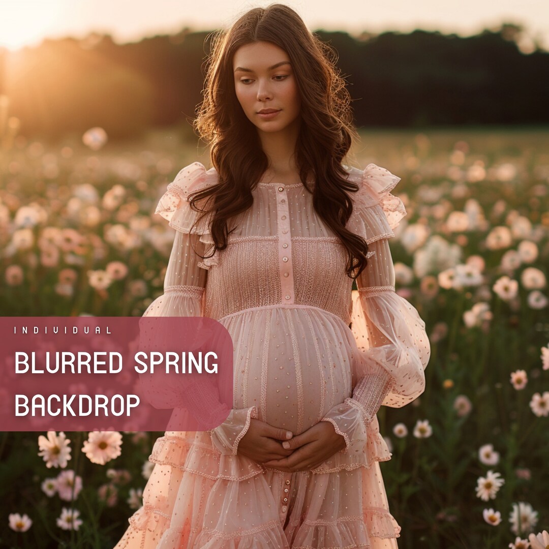Blurred Spring Backdrops, Digital Portrait Photo Editing Photoshop ...