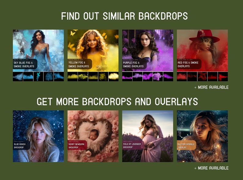 Mist Backdrops, Overlay Textures for Photoshop, Royal Realistic Foggy ...