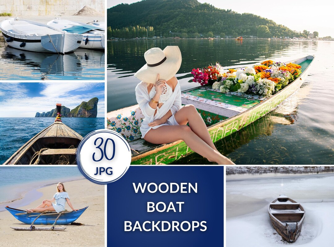 Wooden Boat Backdrop Summer Background Boardwalk Background - Etsy