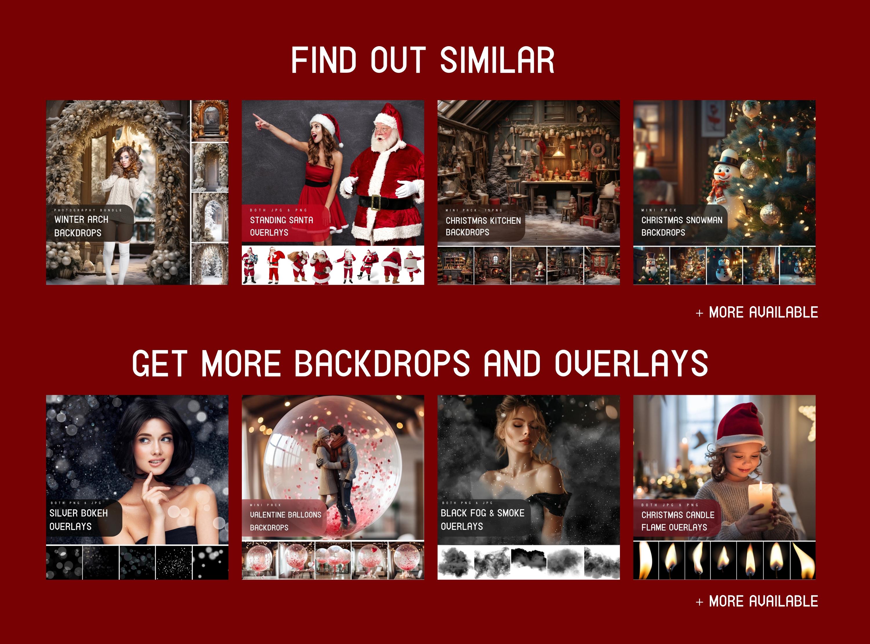 Christmas Hat Overlays, Digital Overlay, Photo Editing, Christmas Red ...