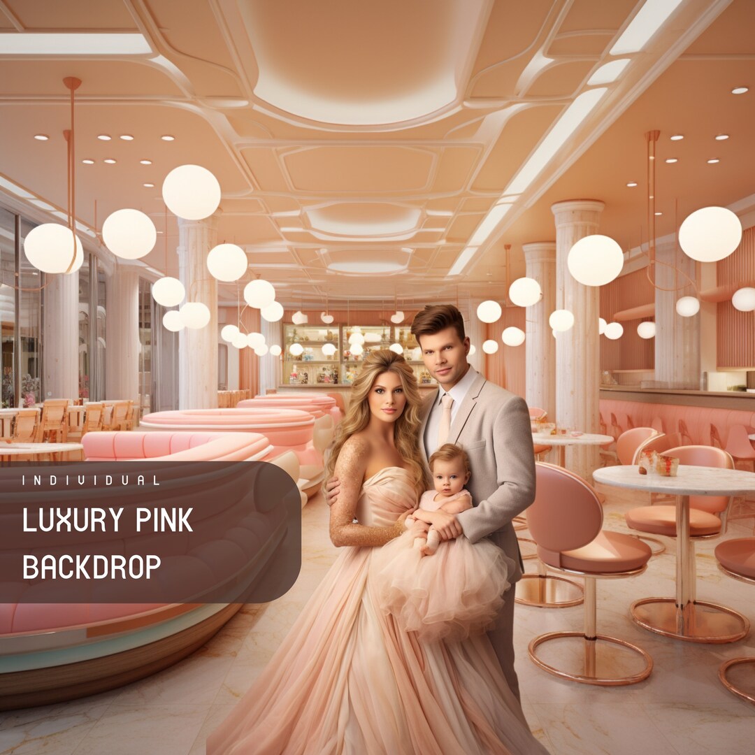 Pink Themed Backdrop, Maternity Backdrop, Luxury Pink Background ...