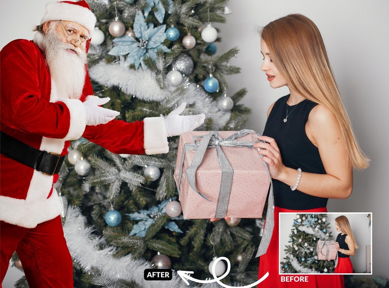 Christmas Santa Overlays Best Mini Pack of Digital Overlay, Photo ...