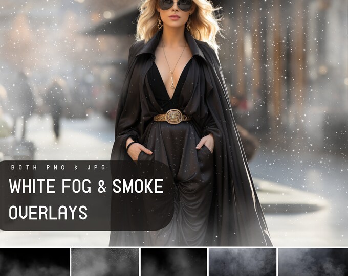 White Fog and Smoke Overlays, Mist Textures for Photoshop,realistic ...