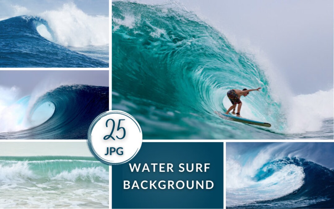 25 Water Surf Backdrops Sea Wave Textures for Photoshop - Etsy