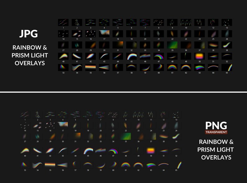 Prism Overlays, Crystal Light Overlays, Prism Light Overlays, Party ...