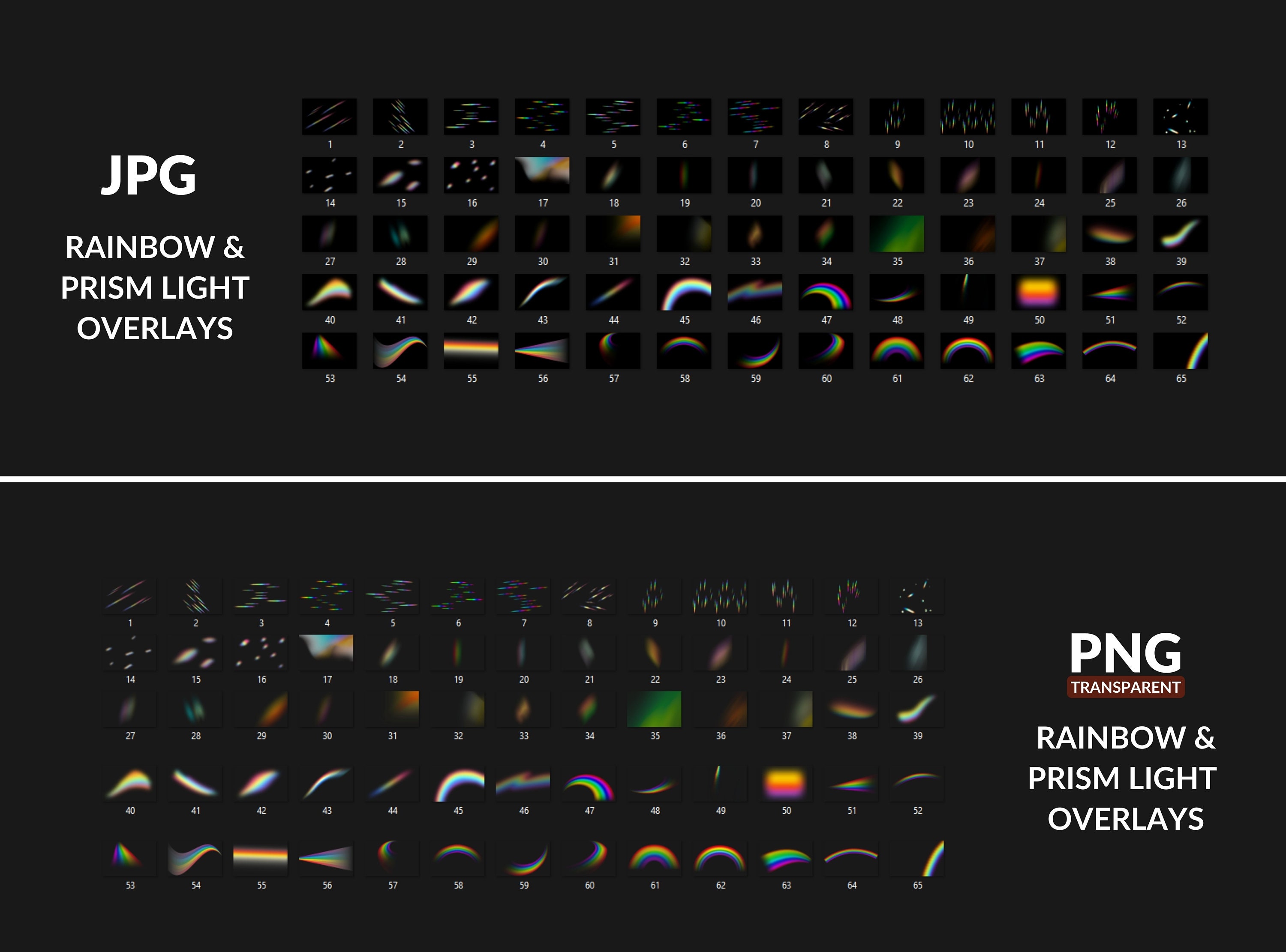 Prism Overlays, Crystal Light Overlays, Prism Light Overlays, Party ...