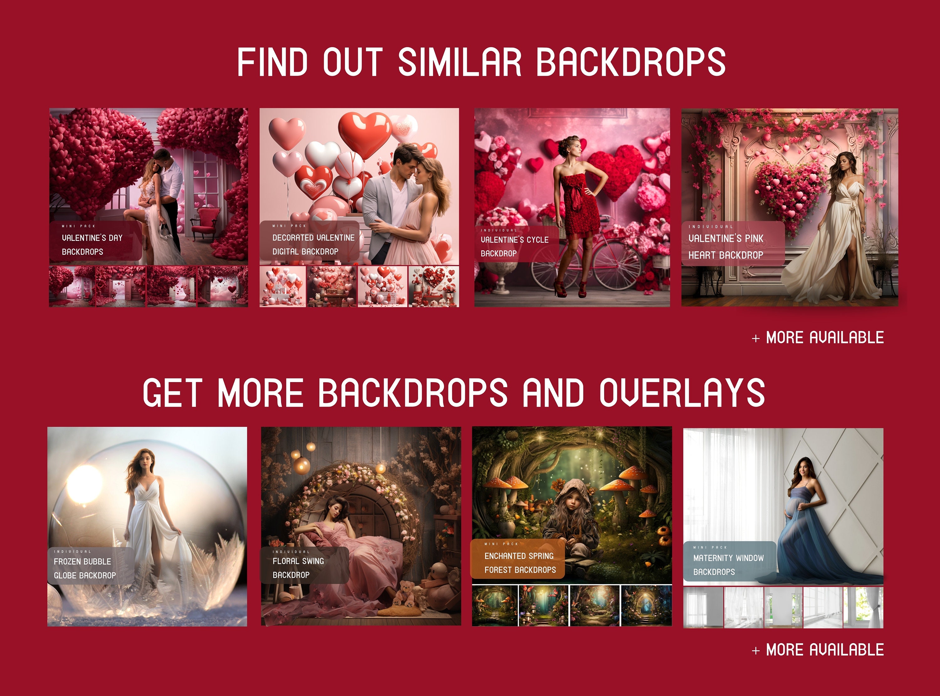 Balloon Heart Backdrop, Valentine Digital Backdrop for Couple ...