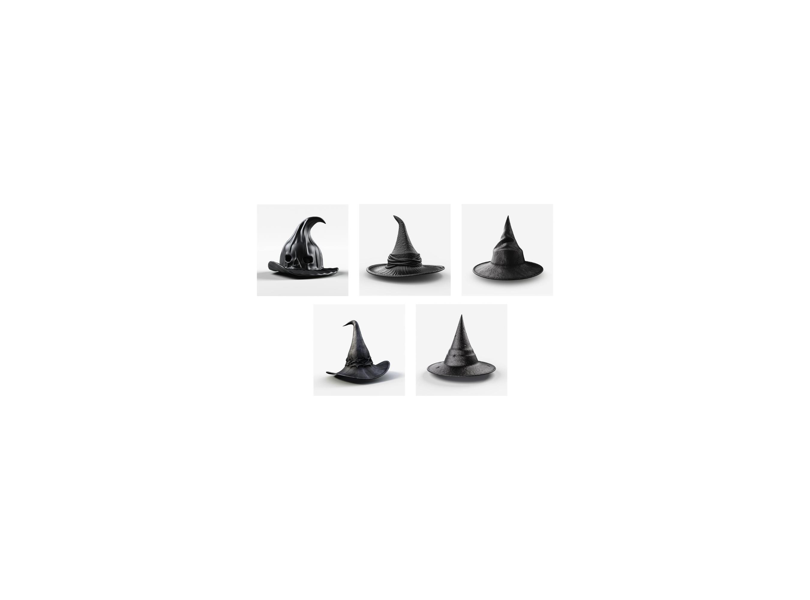 Wizard Hat Overlays Witch Black Hat Halloweeen Hat Black - Etsy