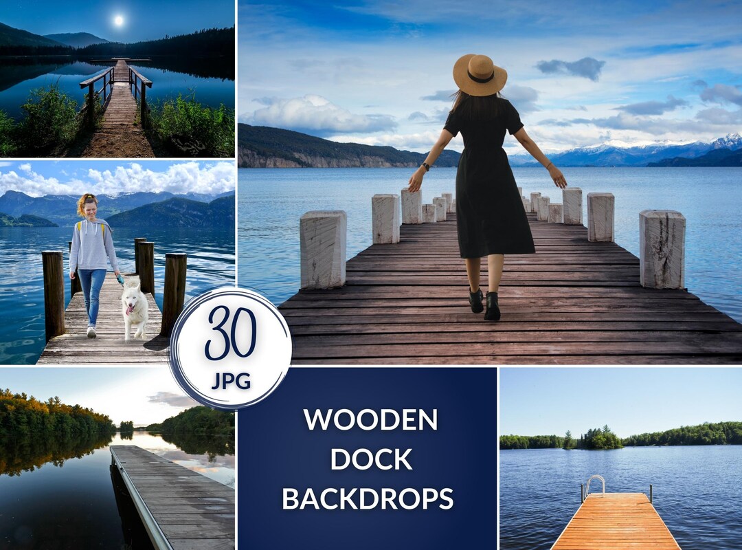 30 Wooden Dock Backdrops Summer Background Boardwalk - Etsy