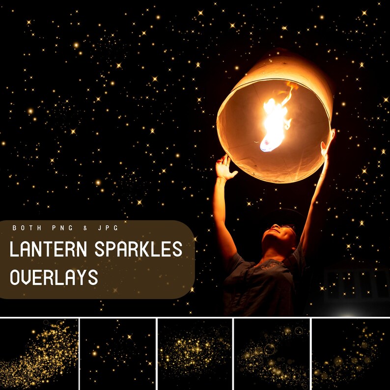 Lantern Sparkles Overlays,lamp Light Overlay,magic Light Photoshop ...