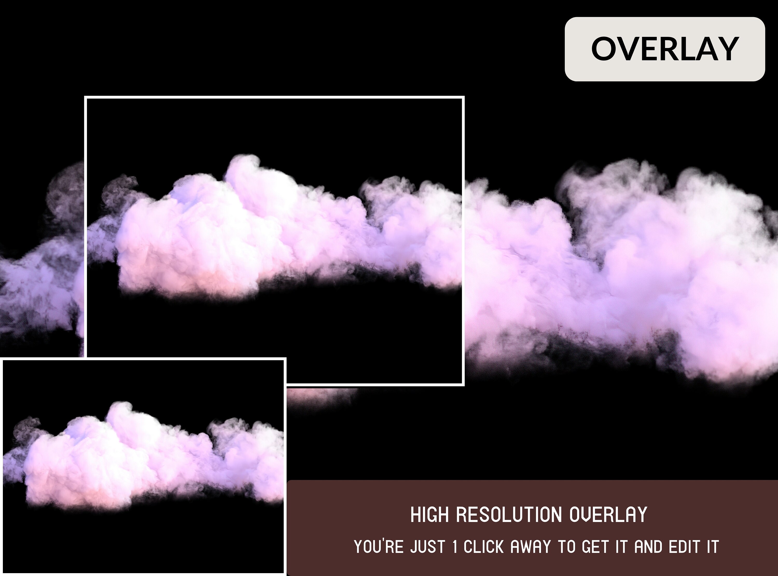 Pink Fog and Smoke Overlays, Digital Texture for Photoshop, Realistic ...
