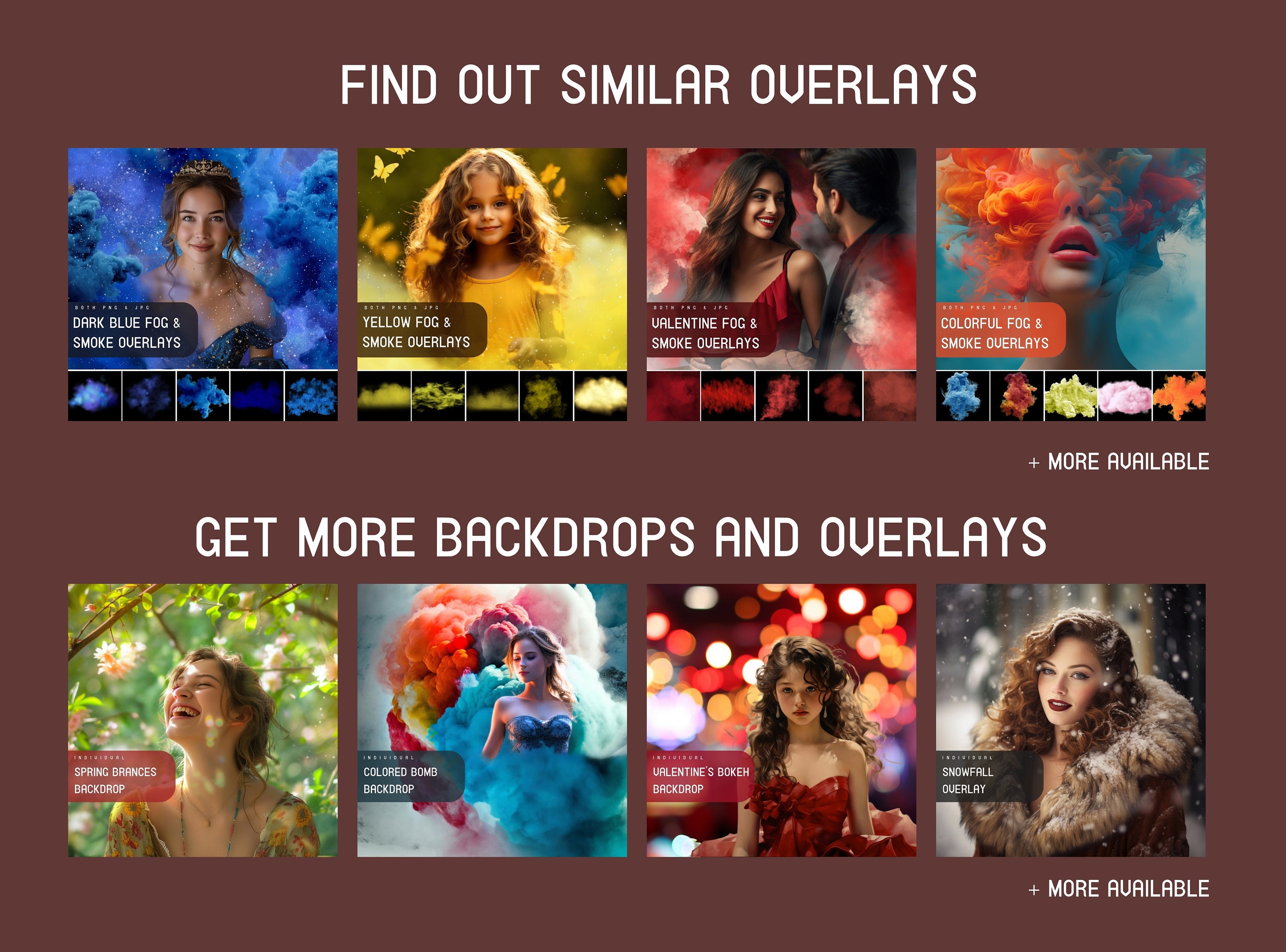 Pink Fog and Smoke Overlays, Digital Texture for Photoshop, Realistic ...