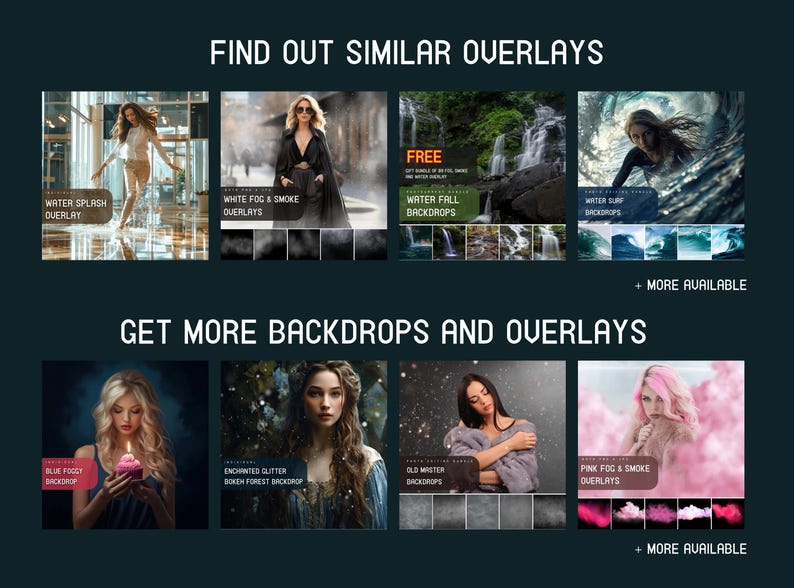 Water Splash Overlays, Sea Wave Textures for Photoshop, Realistic ...