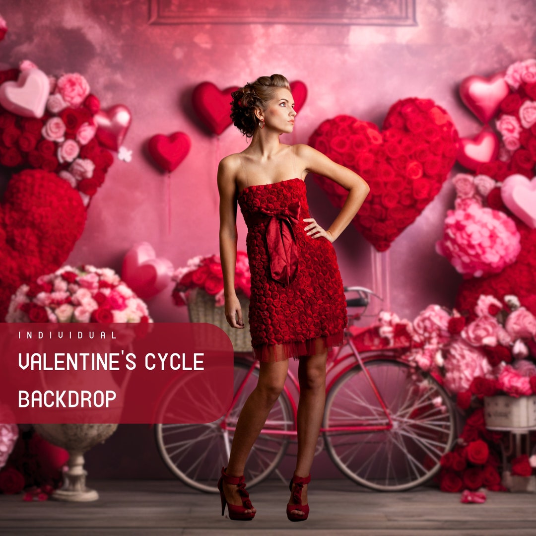 Valentine Backdrop for Couple Photography, Valentine Digital Backdrop ...