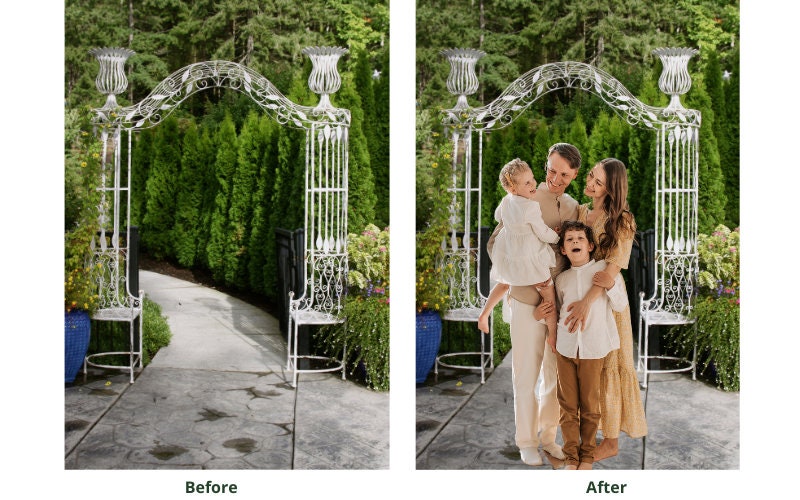 22 Garden Entrance Backdrops Digital JPG Photo Backgrounds - Etsy