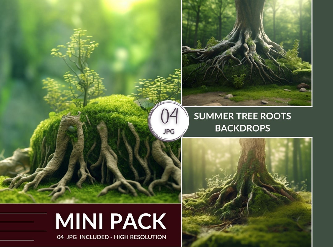 Summer Forest Tree Root Backdrops Best Mini Pack for Photo - Etsy