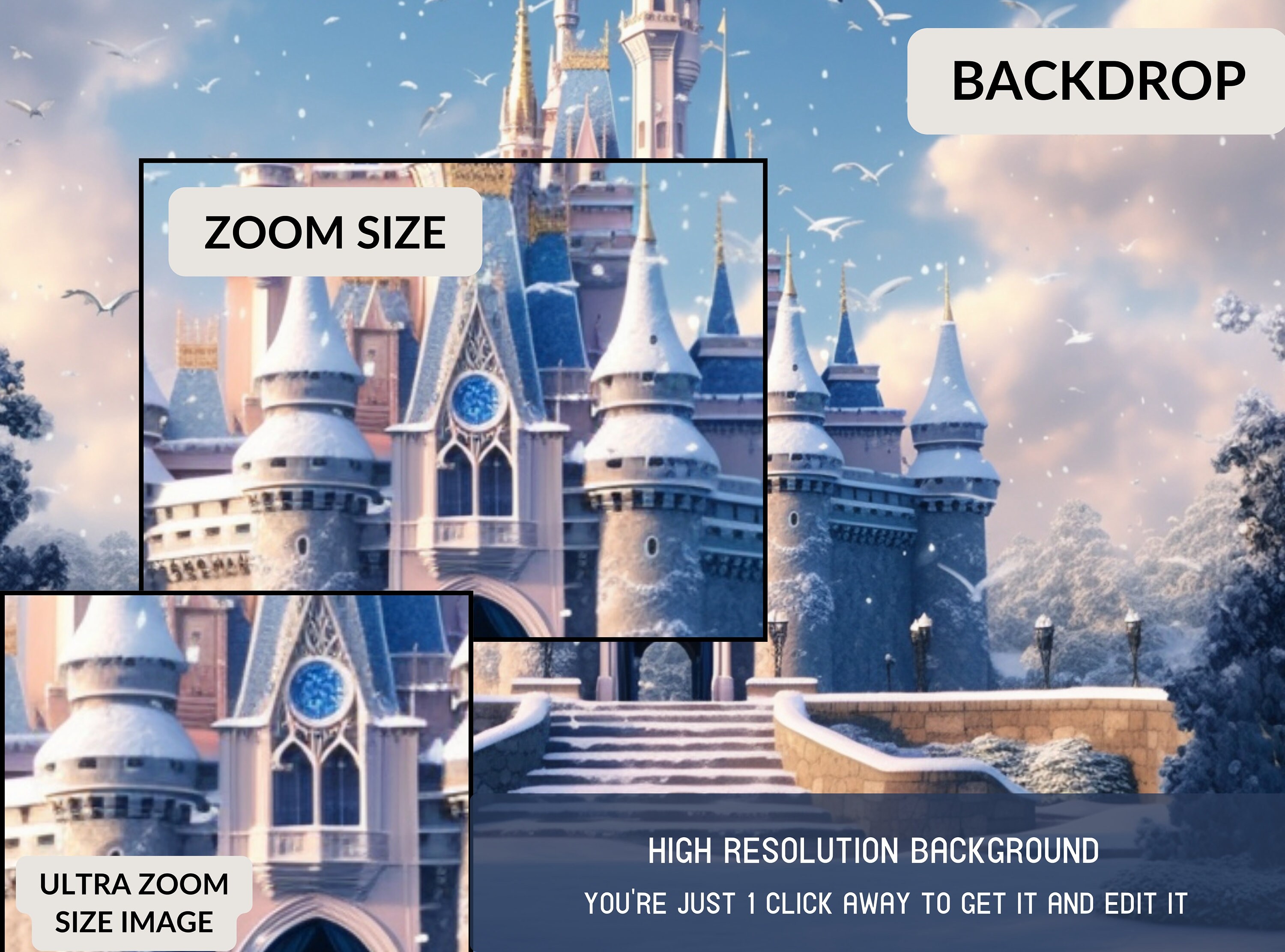 Castle Backdrop, Princess Castle, Fairy Castle, Children Castle, Photo ...