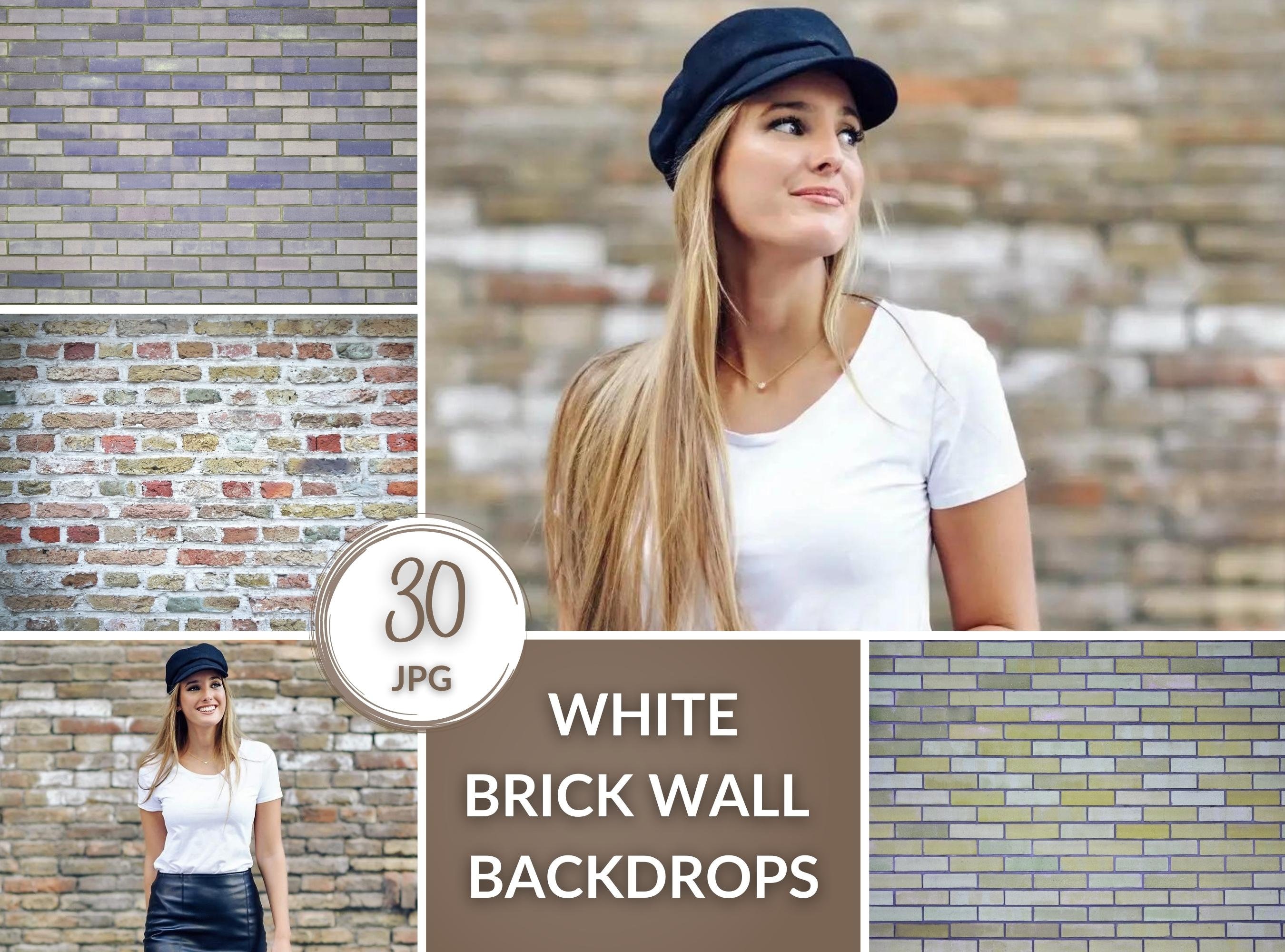 30 Brick Digital Background Pack Brick Wall Digital Photography Instant Download, Brown Bricks ...