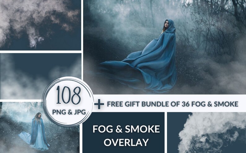 108 Fog and Smoke Overlays, Mist Textures for Photoshop, 36 FREE Red ...
