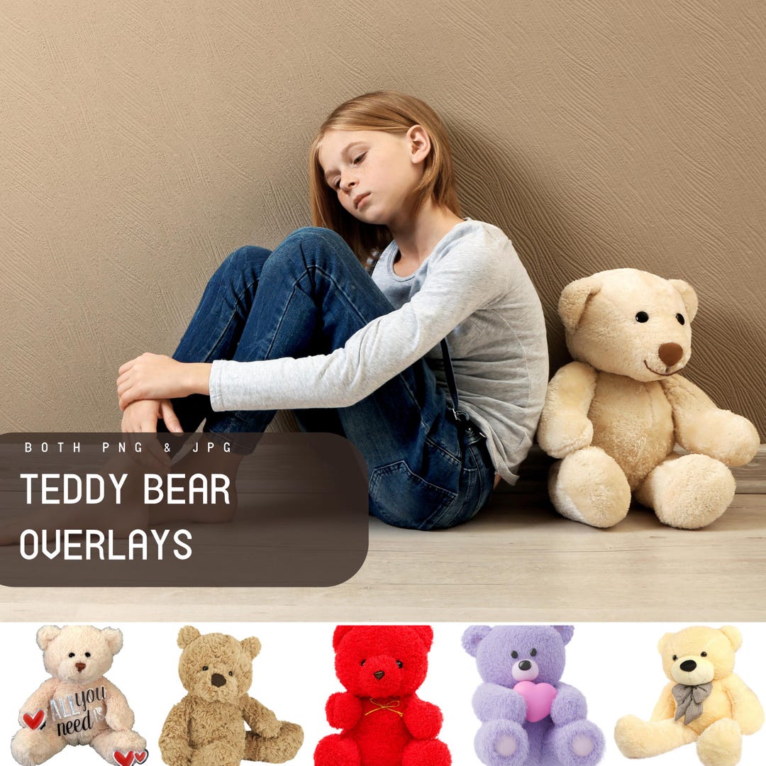 Teddy Bear, Baby Cute Bears Overlay, Photoshop Overlays, Composite PNG ...