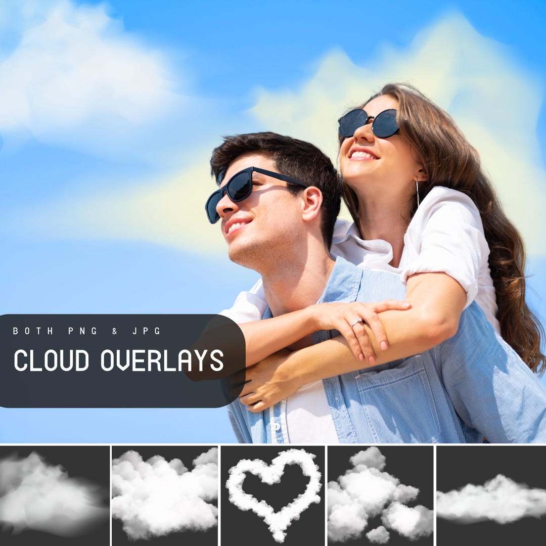 Cloud Overlays, Real Clouds for Sky Backdrops, Moon Overlays, Summer ...
