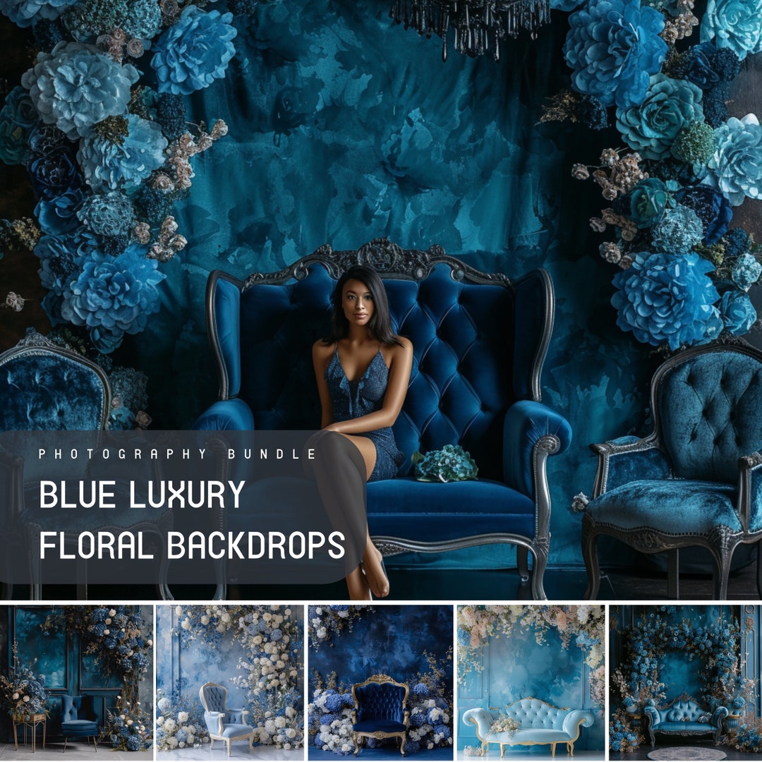 Floral Backdrop, Luxury Flowery Backdrop, Digital Background, Maternity ...