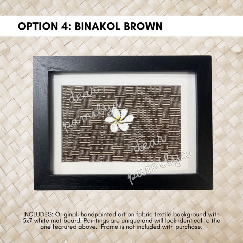 Handpainted Art on Philippines Fabric Binakol | Jasmine Flower ...
