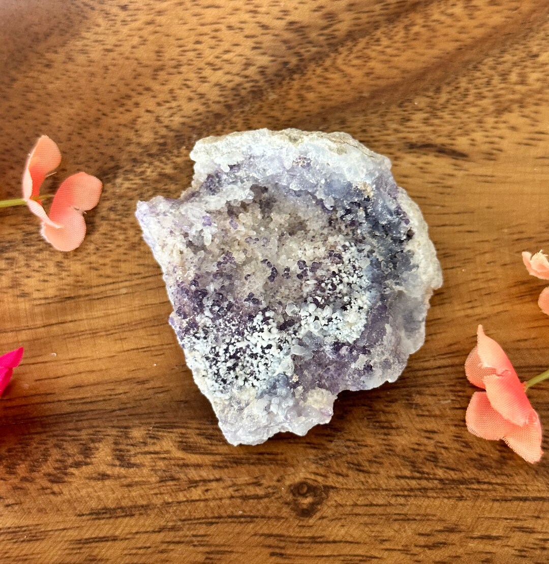 Spirit Flower Geode/fluorite, Quartz, Chalcedony Geode/geode - Etsy