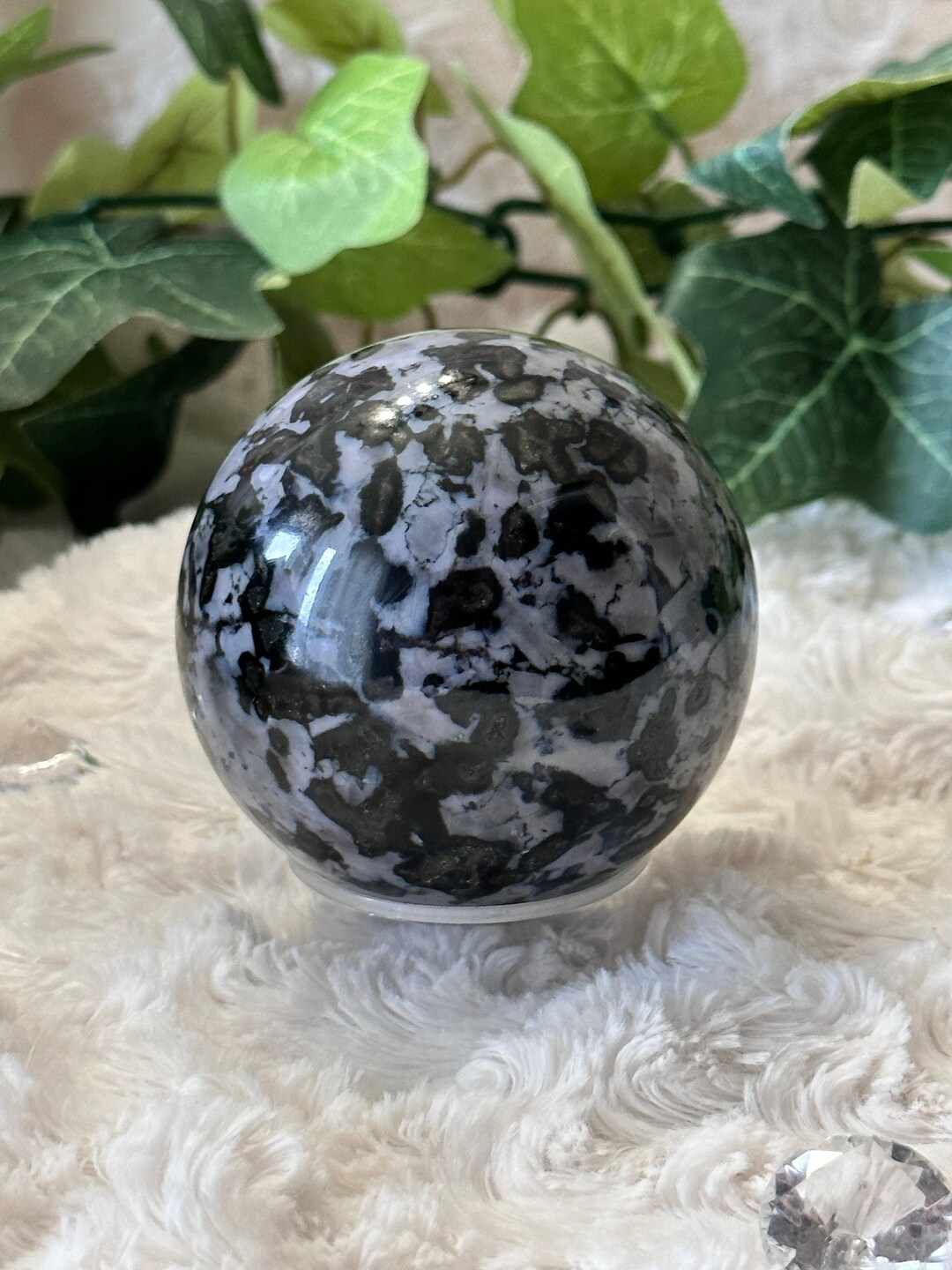 Indigo Gabbro Sphere/polished Indigo Gabbro Sphere/indigo Gabbro Sphere ...
