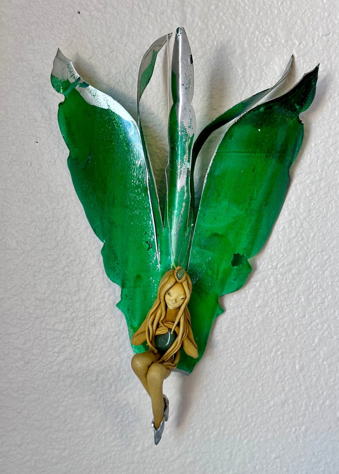 Hanging Fairy/decorative Hanging Clay Fairy/handmade Fairy From Brazil ...
