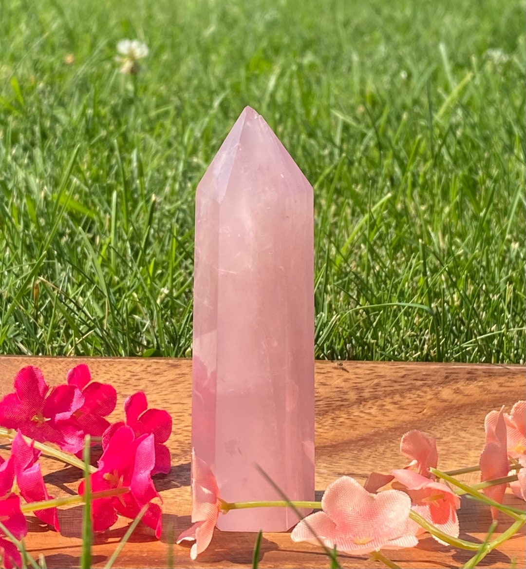 Rose Quartz Tower/rose Quartz Polished Tower/natural Rose Quartz Tower ...