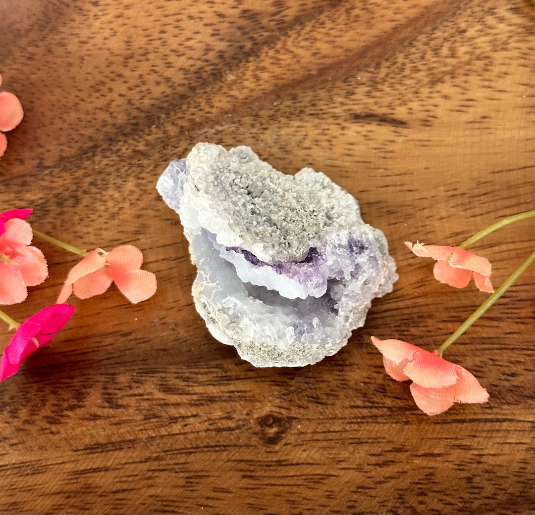 Spirit Flower Geode/fluorite, Quartz, Chalcedony Geode/geode - Etsy