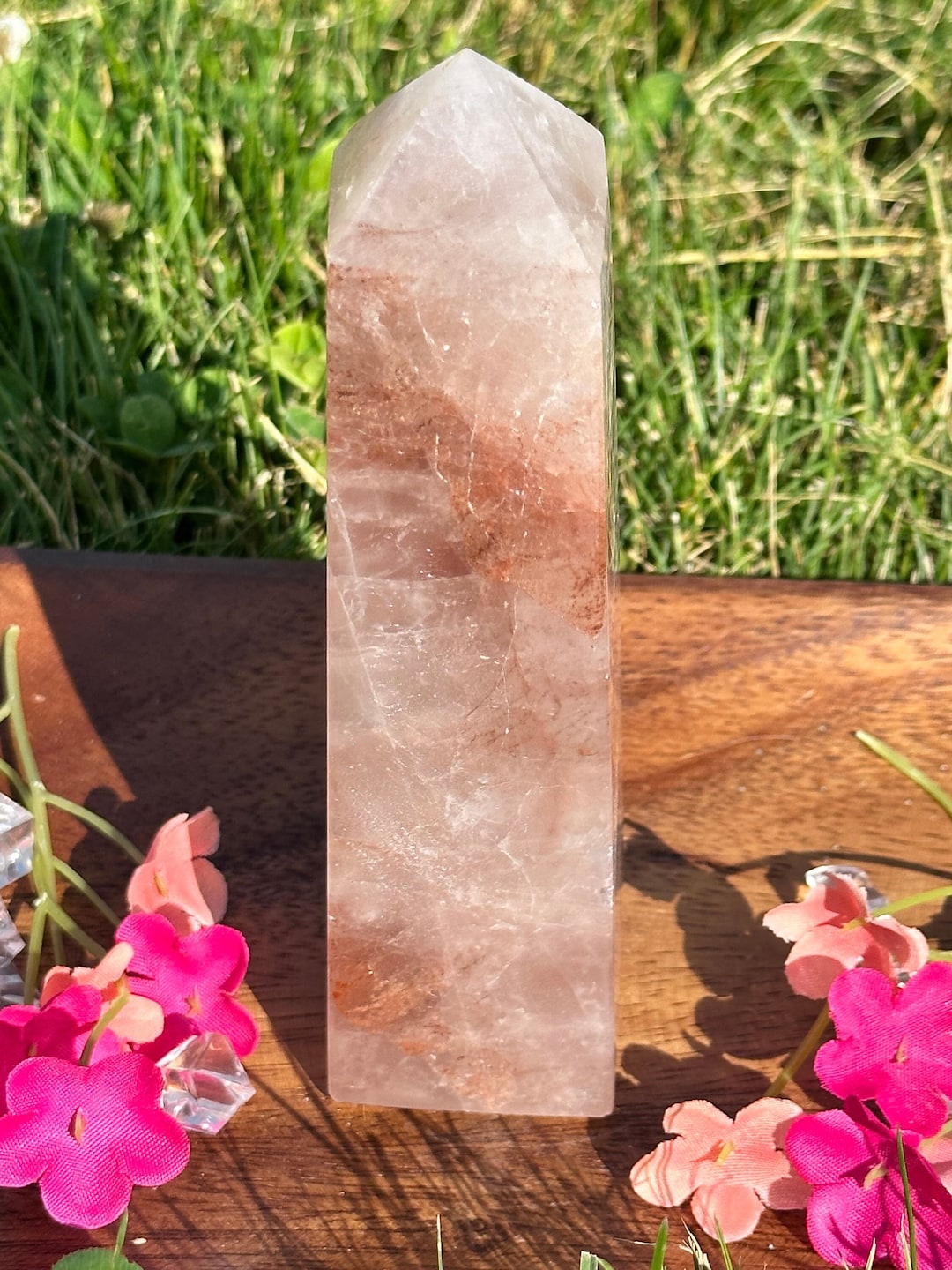 Fire Quartz Tower/natural Hematoid Quartz Tower/polished Fire Quartz ...