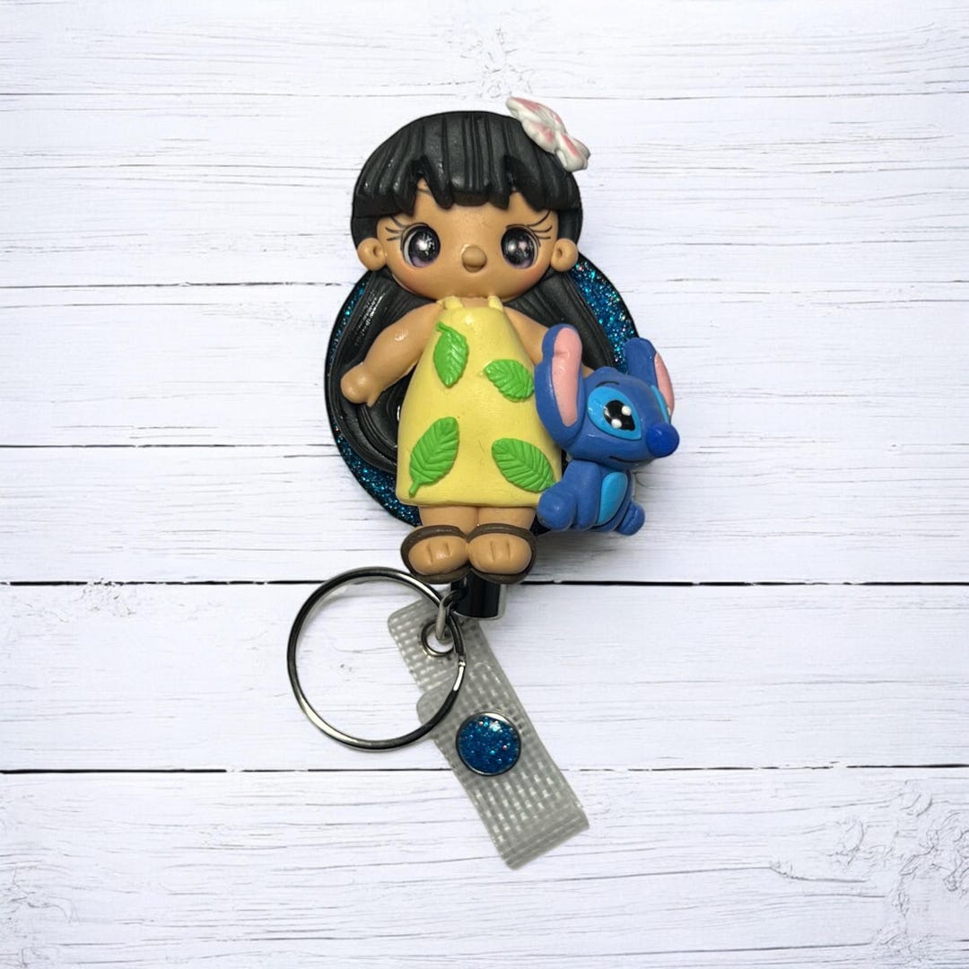 Lilo and Stitch ID Badge Reel, Nurse Badge Reel, Teacher Badge Reel ...