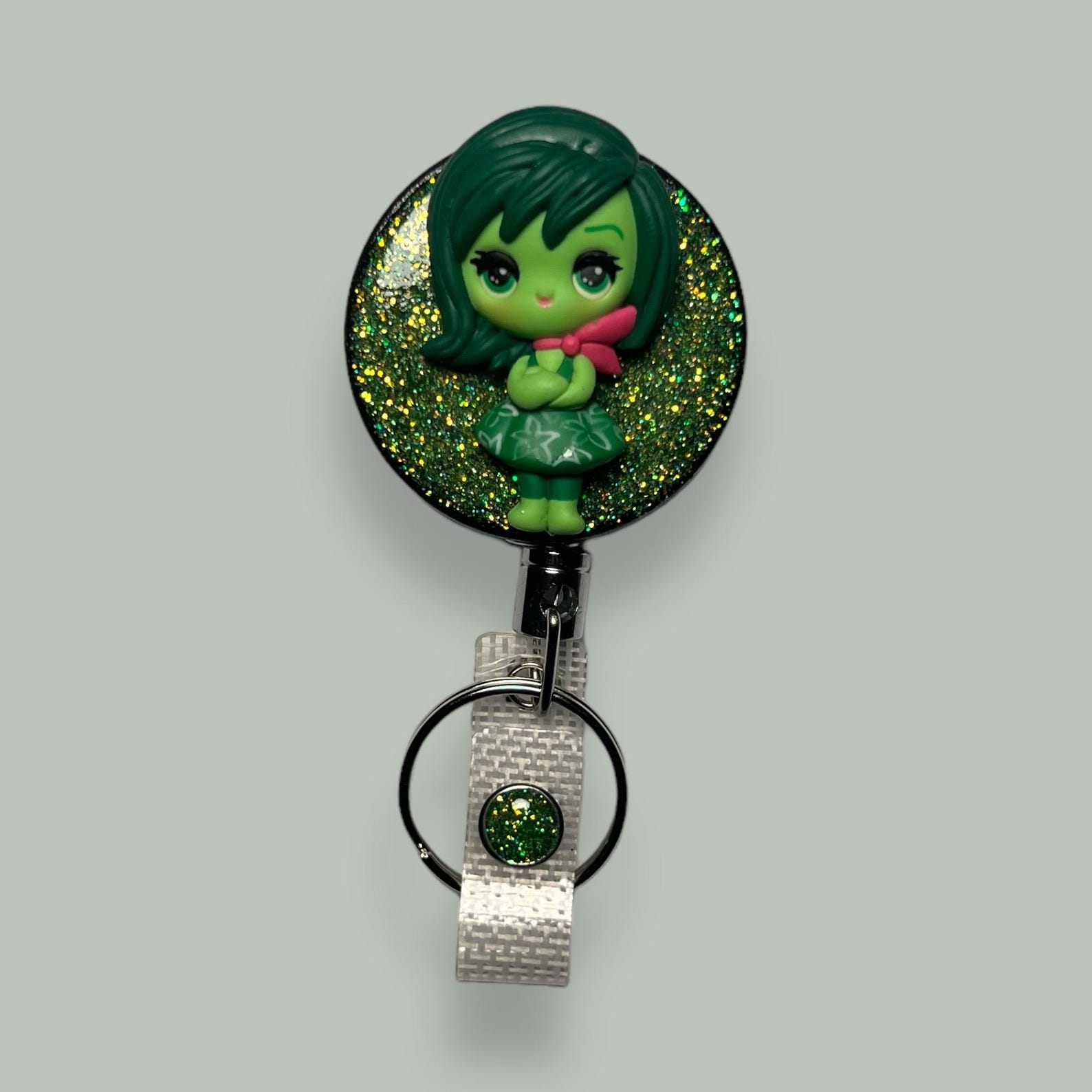 Inside Out Disgust Inspired Retractable Badge Reel, Nurse Badge Reel ...