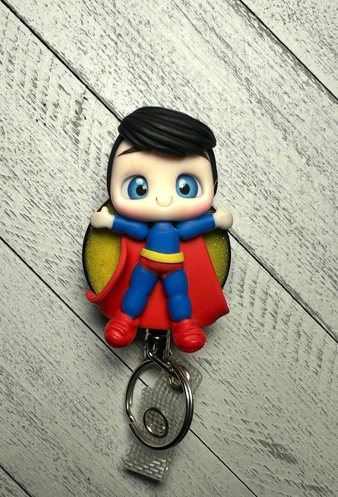 Super Boy Inspired Retractable ID Badge Reel, Nurse Badge Reel, Teacher ...
