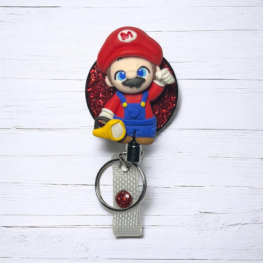 Super Mario Bros ID Badge Reel, Nurse Badge Reel, Teacher Badge Reel ...