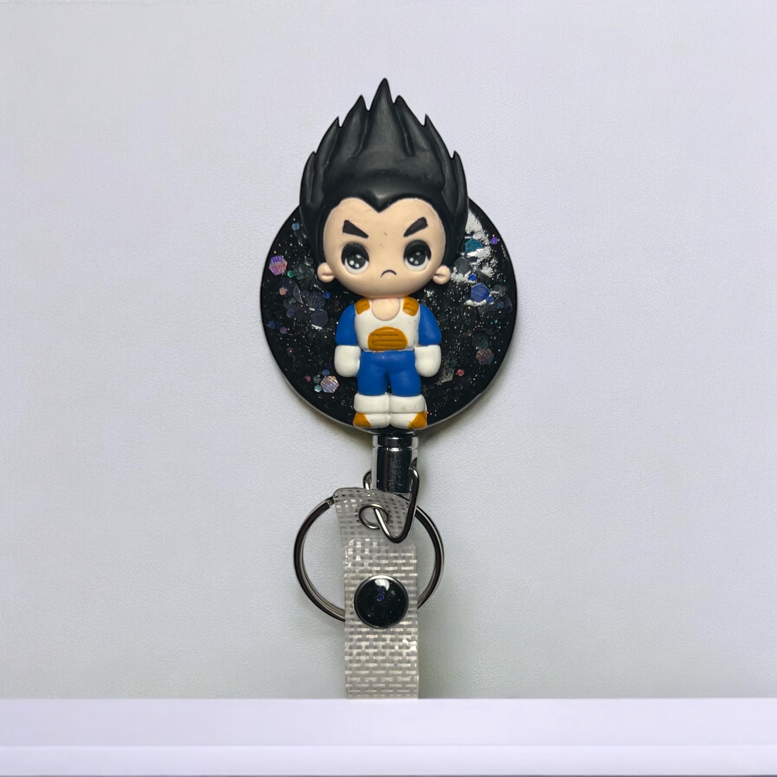 Dragon Ball Vegeta Inspired Retractable ID Badge Reel, Nurse Badge Reel ...
