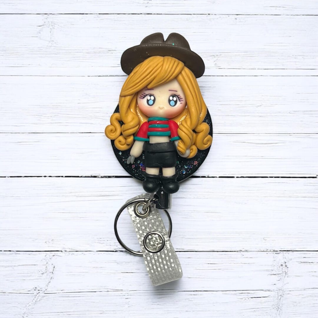 Freddy Krueger Inspired Retractable ID Badge Reel, Nurse Badge Reel ...