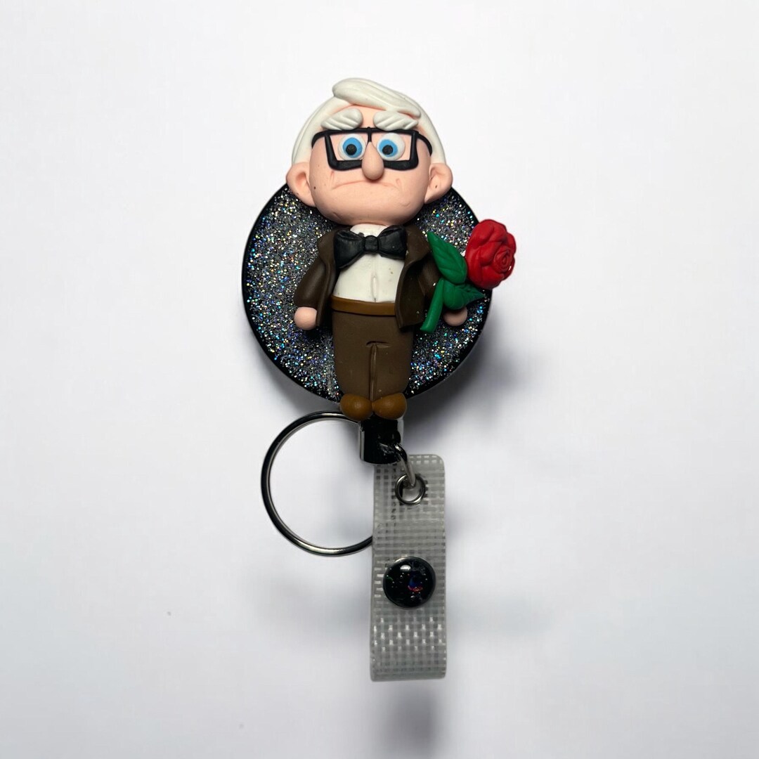 Grumpy Old Man Inspired Retractable ID Badge Reel, Nurse Badge Reel ...