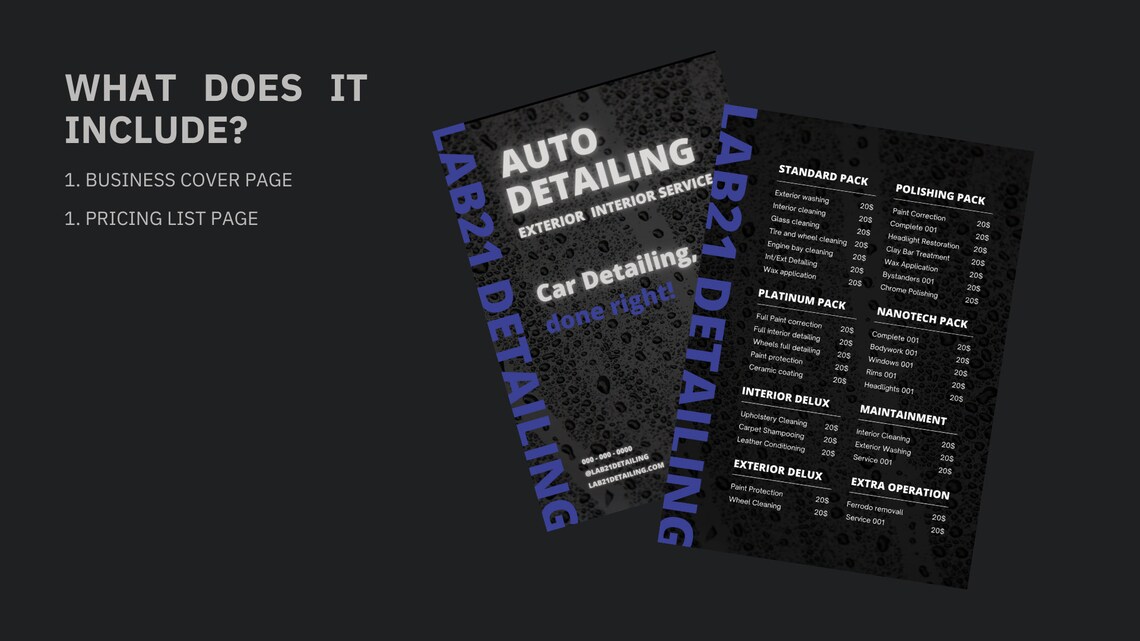 Car Detailing Flyer, DIY Flyer Template Design, Car Wash Flyer ...
