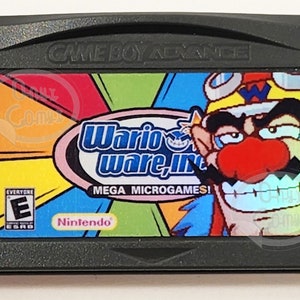 Warioware Inc. Mega Microgames Replacement Cartridge Label Holographic ...