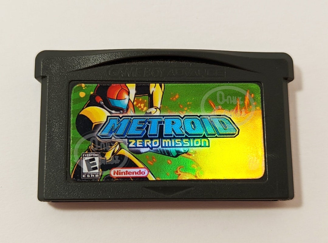Metroid Zero Mission Replacement Cartridge Label Holographic Sticker - Etsy