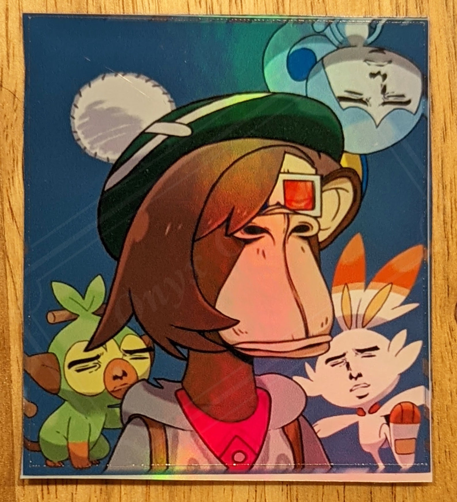 Bored Ape Pokemon NFT Parody Gloria Sword Shield Holographic - Etsy